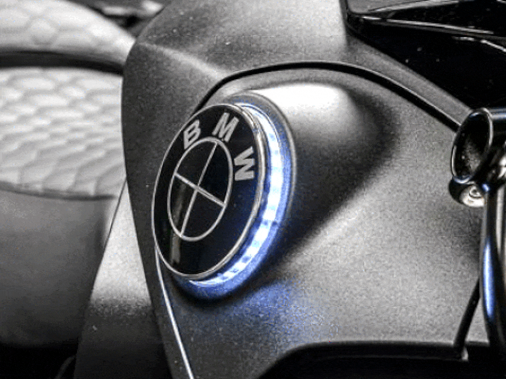 Juego de intermitentes LED con emblema BMW de 74 mm con o sin luces de